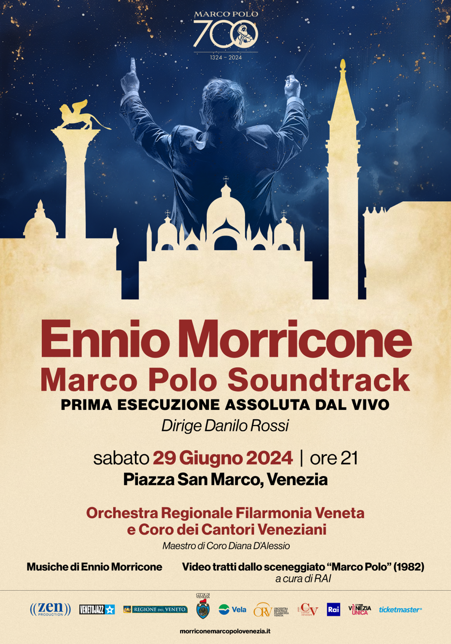 Marco Polo, in Piazza San Marco la colonna sonora di Ennio Morricone